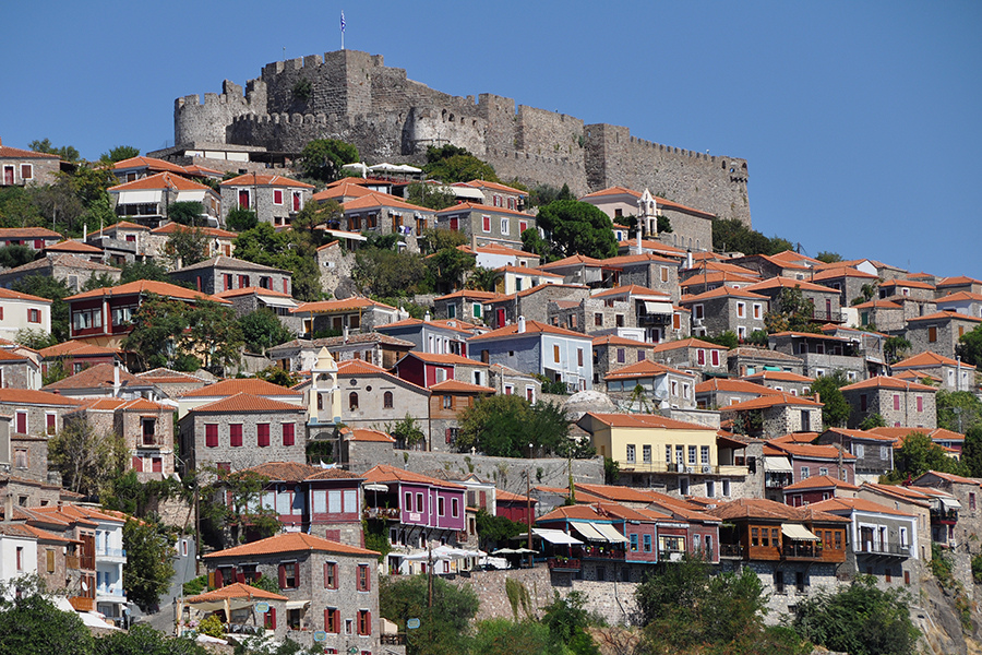 Lesbos Or Lesvos In The North East Aegean Islands Of Greece